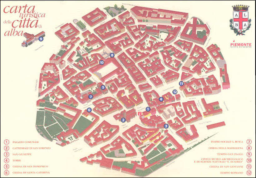 Alba City Map. Credit: mappery.com • Travel Letter